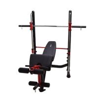 Quality Men's Red Fitness Gym Equipment Squat Rack Weight Lifting Exercise Bench for sale