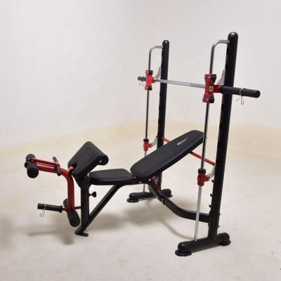 Chine Équipement de gymnase rouge pour hommes squat rack levage de poids banc d'exercice à vendre