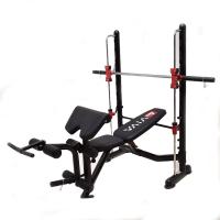 Quality Indoor Weight Lifting Bench and Power Rack for Strength Training in Dark Grey for sale