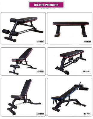 Chine Banque de chargement multi-port réglable/banque d'utilité pour équipement de gym à domicile en noir à vendre