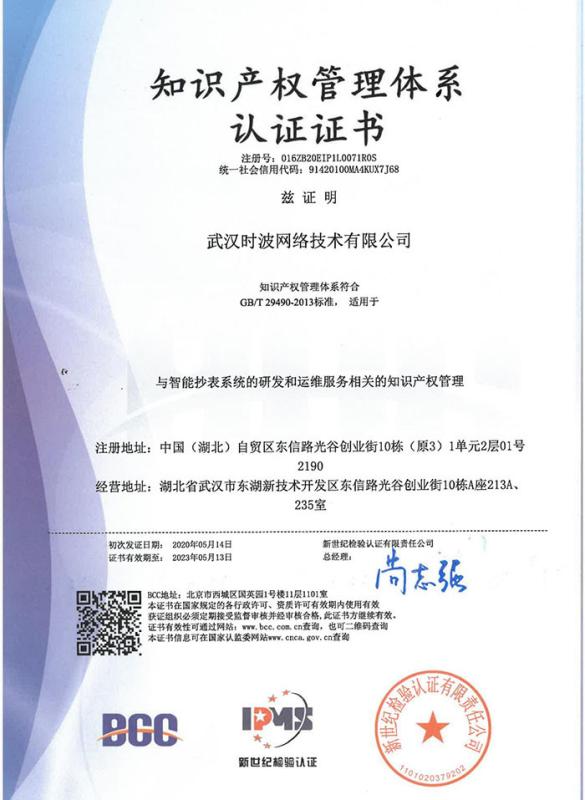 Intellectual Property - Wuhan Time Wave Network Technology Co., Ltd.
