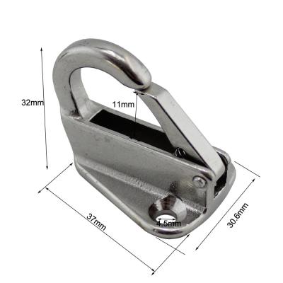 Cina solido 316 di acciaio inossidabile di 43mm che para gancio Marine Boat Hardware in vendita