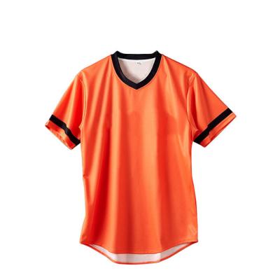 Cina Abiti sportivi in bianco del Jersey di calcio del collo a V dei Jersey di pallacanestro della concorrenza arancio in vendita