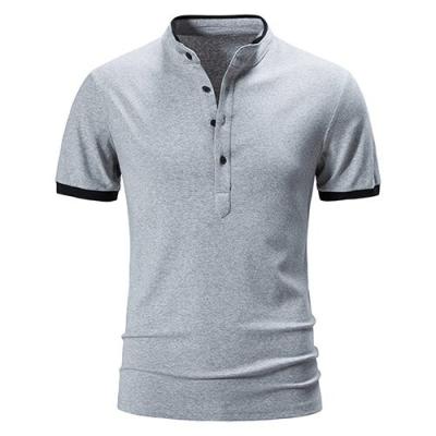 Cina OEM Foreign Trade Summer Men'S Casual Short Sleeved T -Shirt Basic Pure Color in vendita