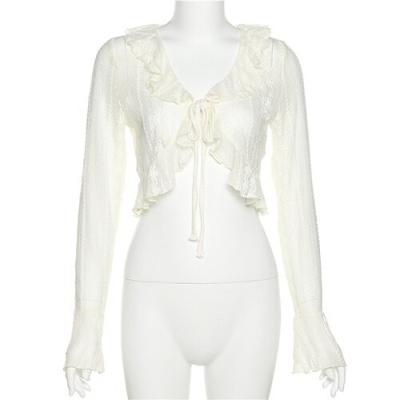 Cina OEM Spring Women'S Solid Color Slim Fitting Navel Fashion European And American Style in vendita