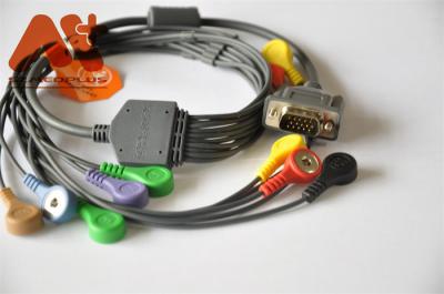 중국 CE 홀터 기록계 DMS 300-3A  아하 ECG 케이블 10 리드 활기 플러그 판매용