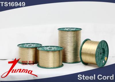 Cina cavo d'acciaio radiale di Tiro dell'oro di 0.58mm per la gomma alto Adhesio del camion e la durata della vita lunga in vendita