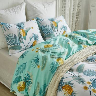 中国 Oasis 2021 Top Sateen Bedding Duvet Cover Floral Design Printed Brand 3 pcs Duvet Cover Set 販売のため