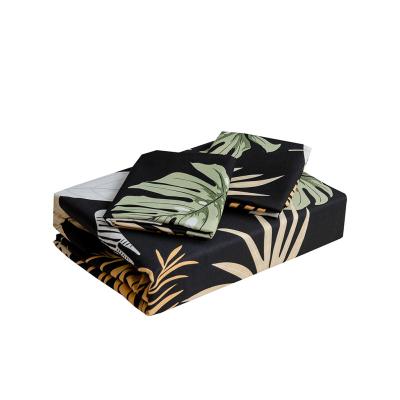 中国 Oasis Pattern Brushed Bedding Duvet Cover Full Size 200TC Polyester Duvet Cover Set 販売のため