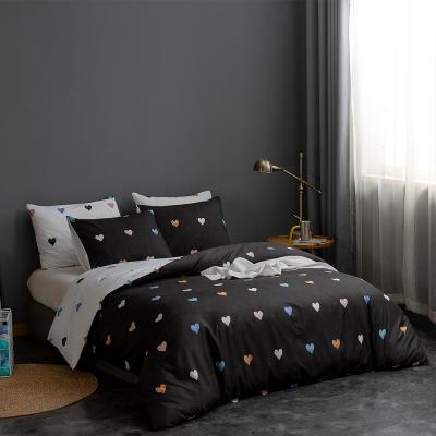 中国 100% polyester Sheet Set Bedding Duvet Cover 4 piece Fitted Sheet Cheap Hotel Duvet Cover bed Sheet Sets 販売のため