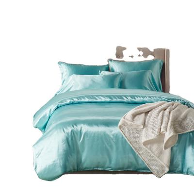 中国 Full Cotton Jacquard Satin Sheet Sets Duvet Cover 4pc Set 販売のため