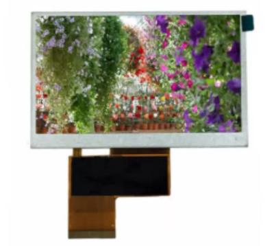 China Pantalla LCD TFT transparente personalizada de 4.3 pulgadas, pantalla a color TFT de 480 * 272 puntos en venta