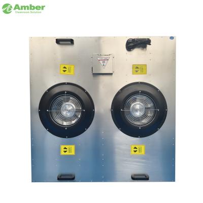 Galvanized Steel Sheet Dual-Fan FFU With Differential Pressure Sensor