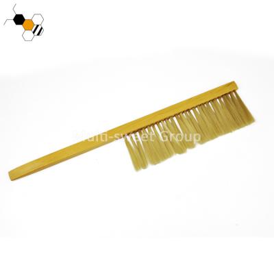Chine brosse d'abeille de fibre artificielle de la poignée 65g en bois de 41*8cm double à vendre