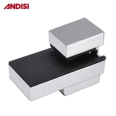중국 OEM 진크 합금 강철 높이 조절 0-22mm 벽 장착 각 유리 유리 선반 고정 유리 클램프 판매용