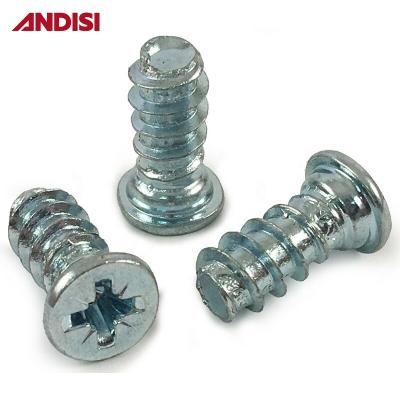 중국 포지 드라이브 확인 나사 M6 카운터심크 헤드 유로 나사 13mm 가구 장착 판매용