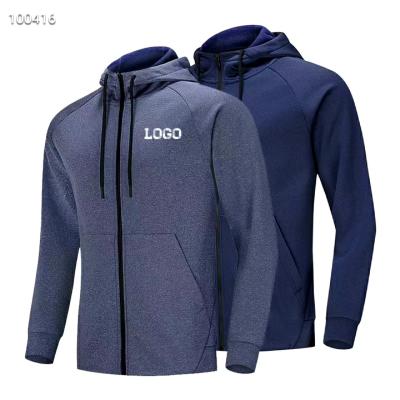 Cina IL VELLO SPAZZOLATO POLIESTERE del COTONE di S degli UOMINI di maglia con cappuccio della chiusura lampo ' che CLASSIFICA LA MAGLIA CON CAPPUCCIO STAMPATA della CHIUSURA LAMPO dell'OEM ha tricottato il maglione della maglia con cappuccio degli uomini in vendita