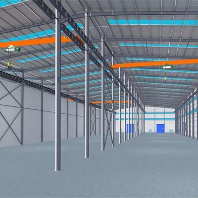 China Customized Fabricated Alloy/PVC Window Steel Structure Frame Workshop for sale