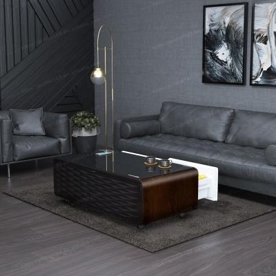 Chine Meubles de salon Souffle réfrigérateur intelligent moderne avec double haut-parleur et chargeur USB à vendre