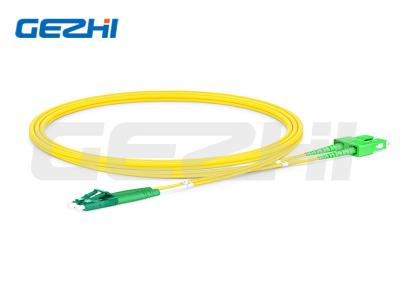 China 1310/1550nm LC APC naar SC APC Duplex OS2 Single Mode PVC 2,0 mm Fiber Optic Patch Cable Te koop