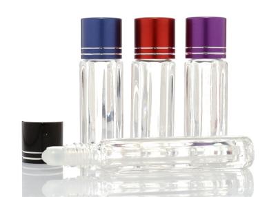 Cina bottiglia riutilizzabile del rullo cappuccio rosso/blu della bottiglia di profumo di Rollerball della tasca di 3ml 5ml 8ml, in vendita