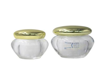 Cina barattolo crema cosmetico acrilico dell'avorio di 15g 30g 50g, coperchio dorato dei contenitori crema cosmetici in vendita