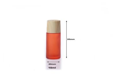 Cina Rotolo vuoto di piccolo colore arancio sull'acciaio di bambù di plastica del cappuccio del modello delle bottiglie in vendita
