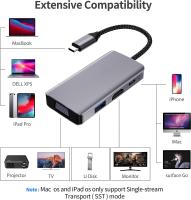 Quality 14 In 1 Usb C Hub Adapter For Macbook Pro Air Laptop USB C Docking Station Dual Monitor for sale