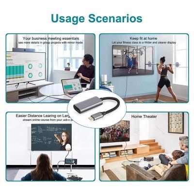 중국 남성-여성 USB 3.1 타입 C에서 HDMI HDTV 케이블 어댑터 변환기 4K 60Hz 1080P CCA 선도자 판매용