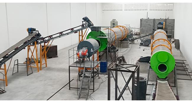 Automated NPK fertilizer production line overview