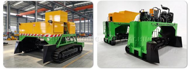 Remote-controlled organic fertilizer turner
