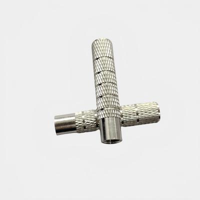 중국 Knurled Handles And Knobs Aluminum Alloy Blind Hole Hand Nuts with Swivel Insert Nut 판매용