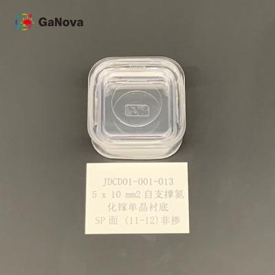 中国 電力装置 5x10mm2 無ドープ N型自由立体GANシングルクリスタル基板 抵抗力0.1 Ω·cmとBOW 10μm以内 販売のため