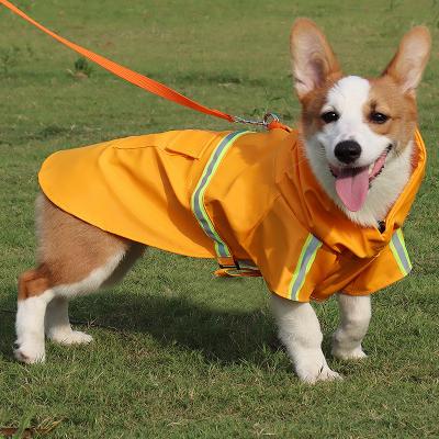 Cina Progettazione riflettente impermeabile antivento impermeabile Poncho Pu Dog Clothes in vendita