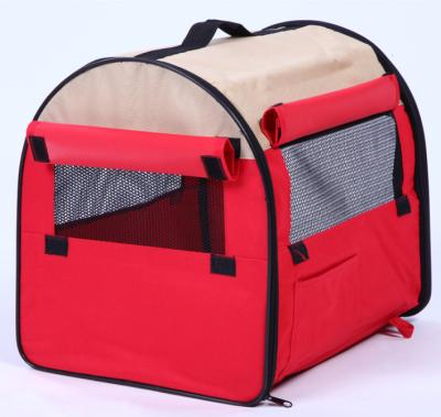 China 4 Windows Safe Breathable Pet Carrier With Fleece Sleeping Mat for sale