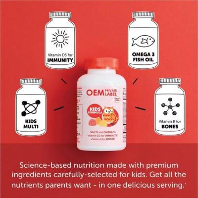 Bone Growth And Immunity System Support Careful Selection Multivitamin Gummy For