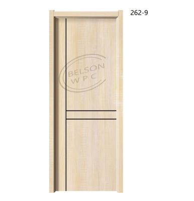 Chine Porte intérieure moderne de wpc de porte de la cavité WPC de portes de chambre à coucher affleurante pure et pleine de composé en bois de PVC de BES 262-9 WPC. à vendre