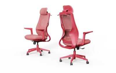 Chine Meubles de bureau rouges modernes Chaise de gestionnaire pivotante avec dossier réglable et conception à vendre