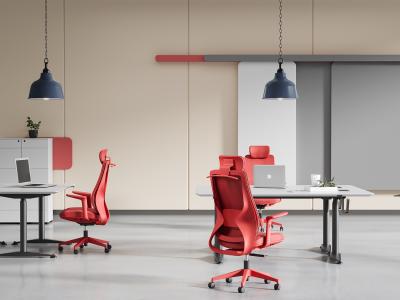 Chine Chaise gestionnaire pivotante réglable en hauteur Meubles de bureau en tissu moderne pour les cadres à vendre