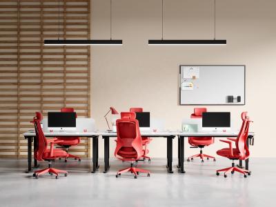 Chine Chaise gestionnaire pivotante réglable en hauteur Meubles de bureau en tissu moderne pour les cadres à vendre
