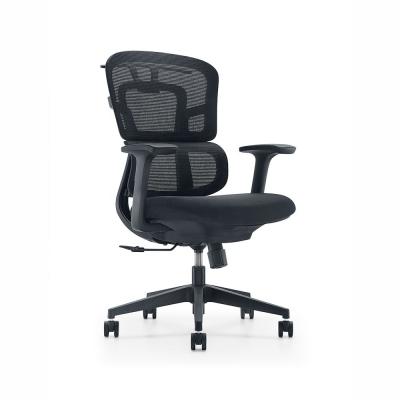 Chine Chaise de bureau en maille ergonomique à dos moyen avec dos double et accoudoir réglable à vendre