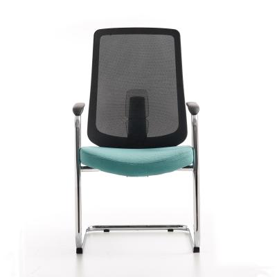 Chaise de bureau pour le personnel à mi-arrière en maille Chaise de salle de conférence avec pied en métal et expédition gratuite