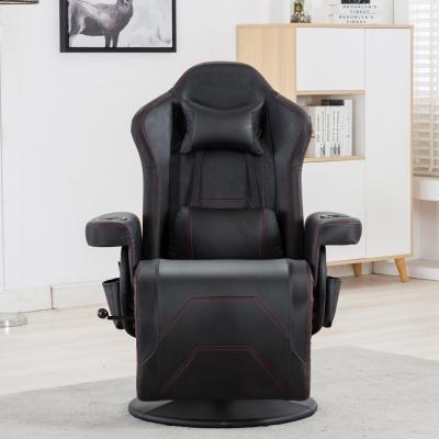 Chine White Racing Style Gaming Chair Executive Office Swivel Seat with Cup Holder and Footrest à vendre