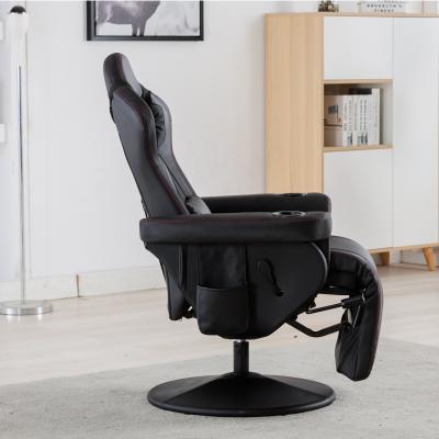 Chine White Racing Style Gaming Chair Executive Office Swivel Seat with Cup Holder and Footrest à vendre
