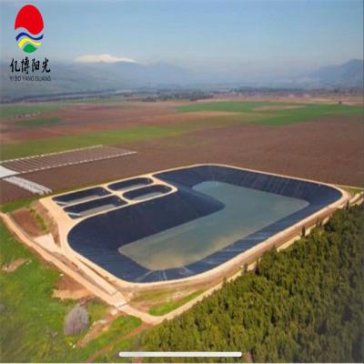 China Liner de lago de geomembrana de HDPE de 1,0 mm personalizado para construção de lagos de camarão e barragens à venda