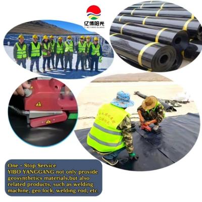 Cina Geomembrana in HDPE da 750 micron per rivestimento impermeabile dei serbatoi nei progetti all'aperto in vendita