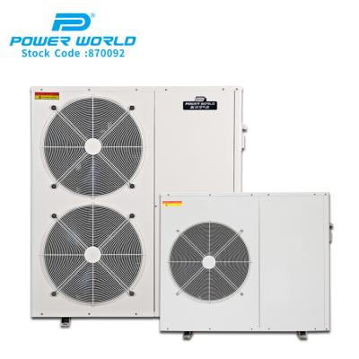Cina Alimenti il sistema di riscaldamento di raffreddamento della pompa di calore dell'acqua calda dell'invertitore di CC dello scaldabagno elettrico automatico del mondo in vendita