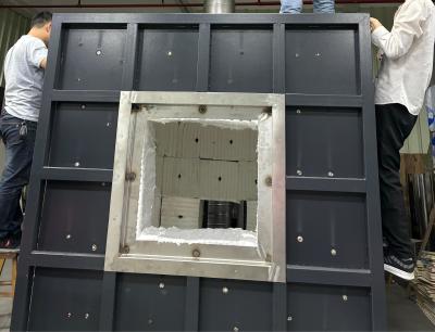 Китай 1300C Операционная температура Стальная конструкция Огнеупорная покрытие испытательная печь с 2,0 мм диаметром проволоки продается