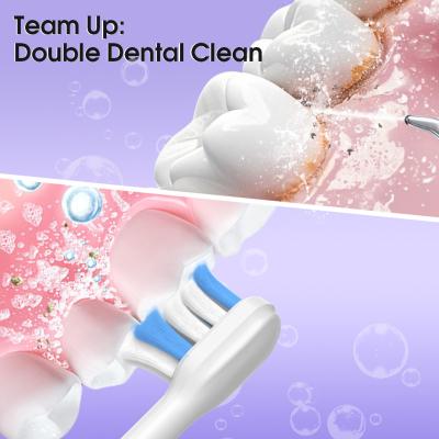 China Conjunto de viajes cepillado de dientes sónico 2 en 1 Flosser de agua Dentes de irrigación oral Combinación eléctrica de hilo dental y cepillado en uno en venta