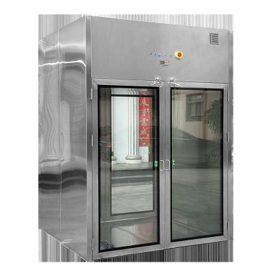 중국 두 개의 문 패스 박스 물품 접근 공기 샤워 패스 박스 식품 가공 산업에 대한 LED 전자 공장 판매용